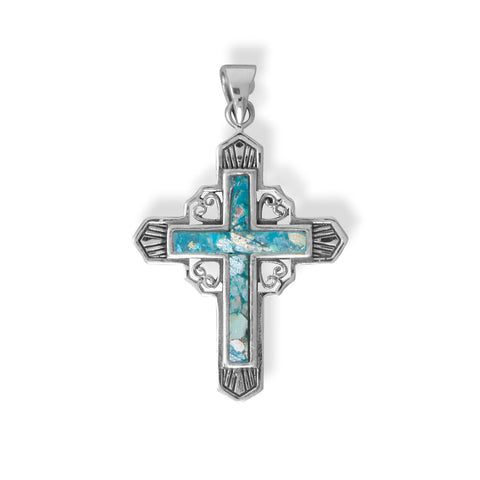 roman glass cross – Designs by Dená